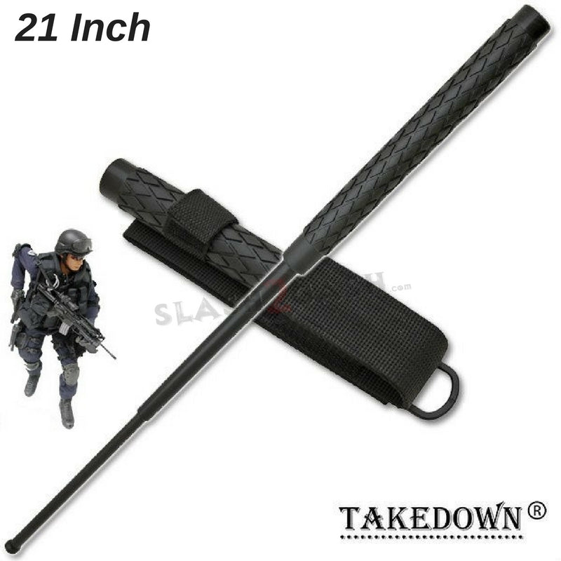 Expandable Baton Metal Police Stick w/ Sheath - 21" Inch – Slash2Gash