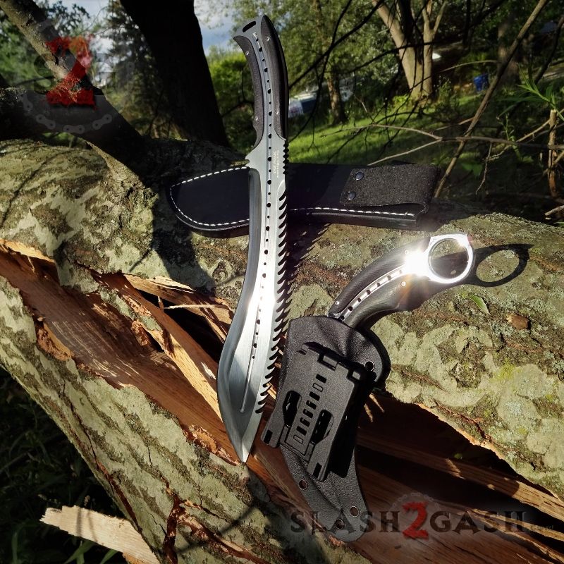 Scorpion Claw Karambit Knife & Kukri Machete - 2PC Set SAVE 20% ...
