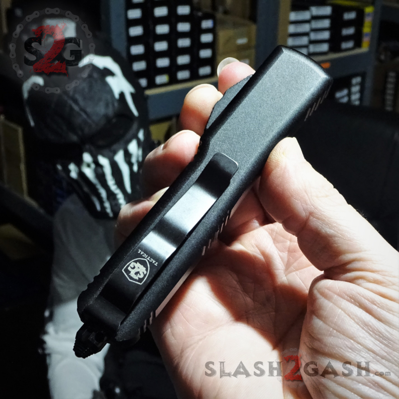 Shadow OTF Knife Carbon Fiber Switchblade CNC T6061 - REAL Damascus ...