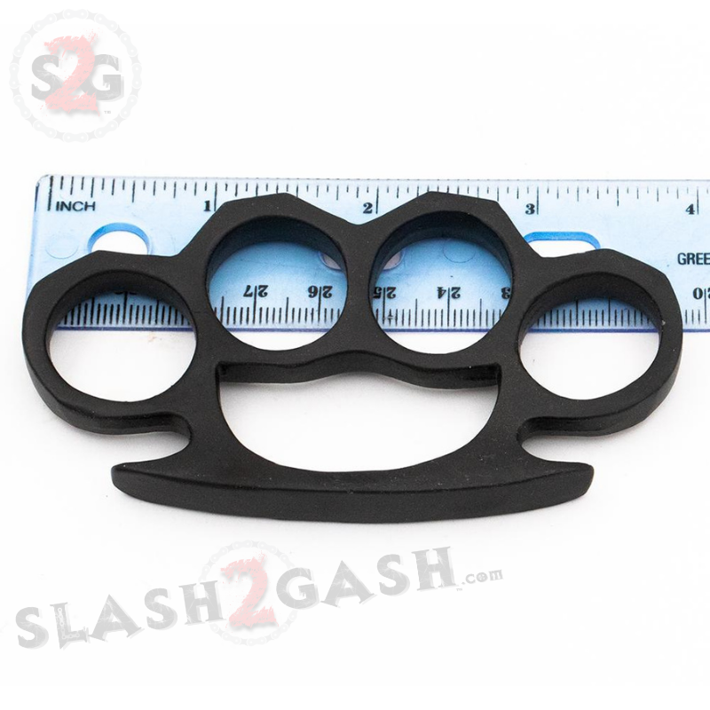 Small Crown Knuckles Solid Steel Paper Weight - Black – Slash2Gash