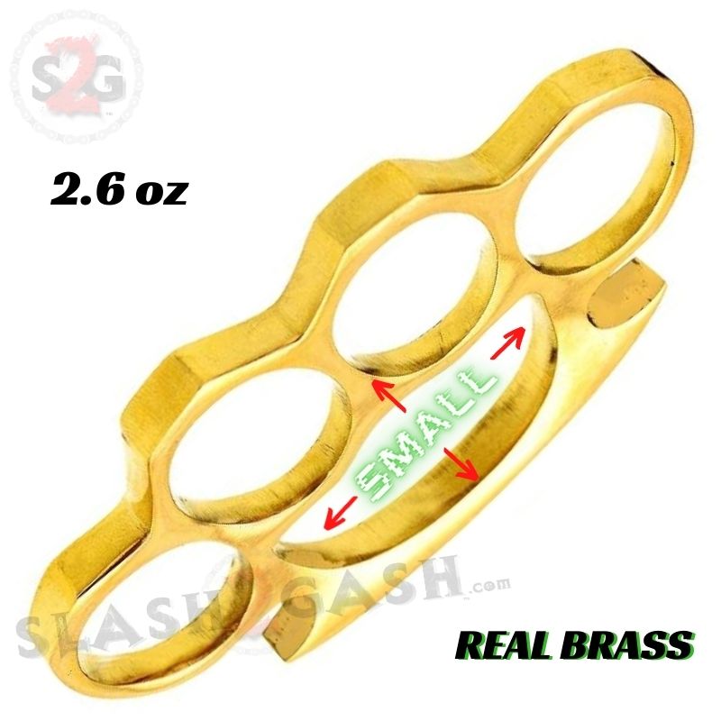 Small Crown Knuckles Solid Steel Paper Weight - REAL Brass – Slash2Gash