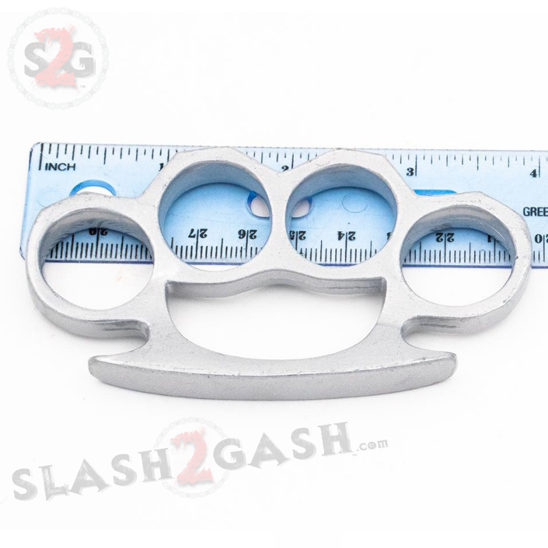 Small Crown Knuckles Solid Steel Paper Weight - Silver – Slash2Gash