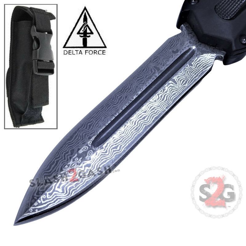 S2G Tactical Spartan OTF Knife D/A Automatic - Damascus Spear Plain ...