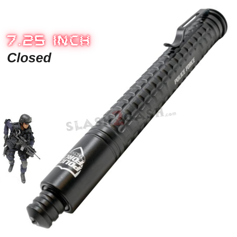 EZ Close Push Button Expandable Steel Baton Tail Press - 16" – Slash2Gash