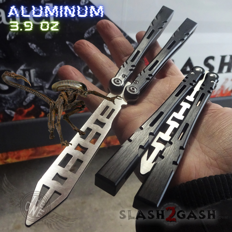 TheONE Channel Balisong ALIEN Butterfly Knife w/ Zen Pins - ORIGINAL ...