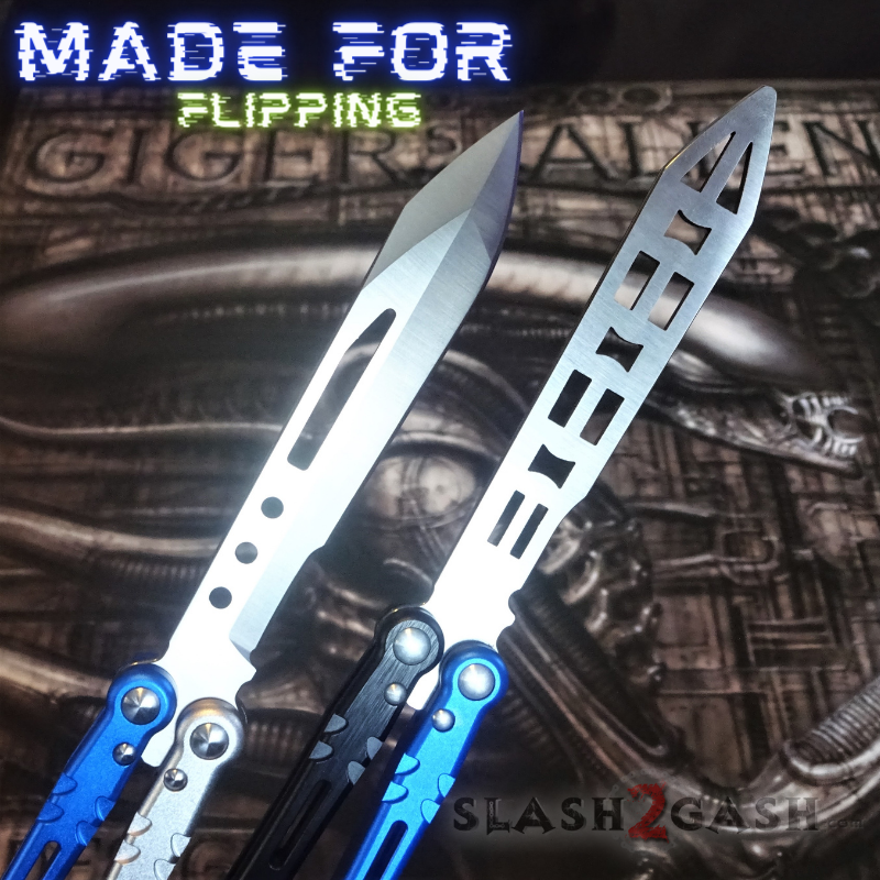 TheONE Channel Balisong ALIEN Butterfly Knife w/ Zen Pins - ORIGINAL ...