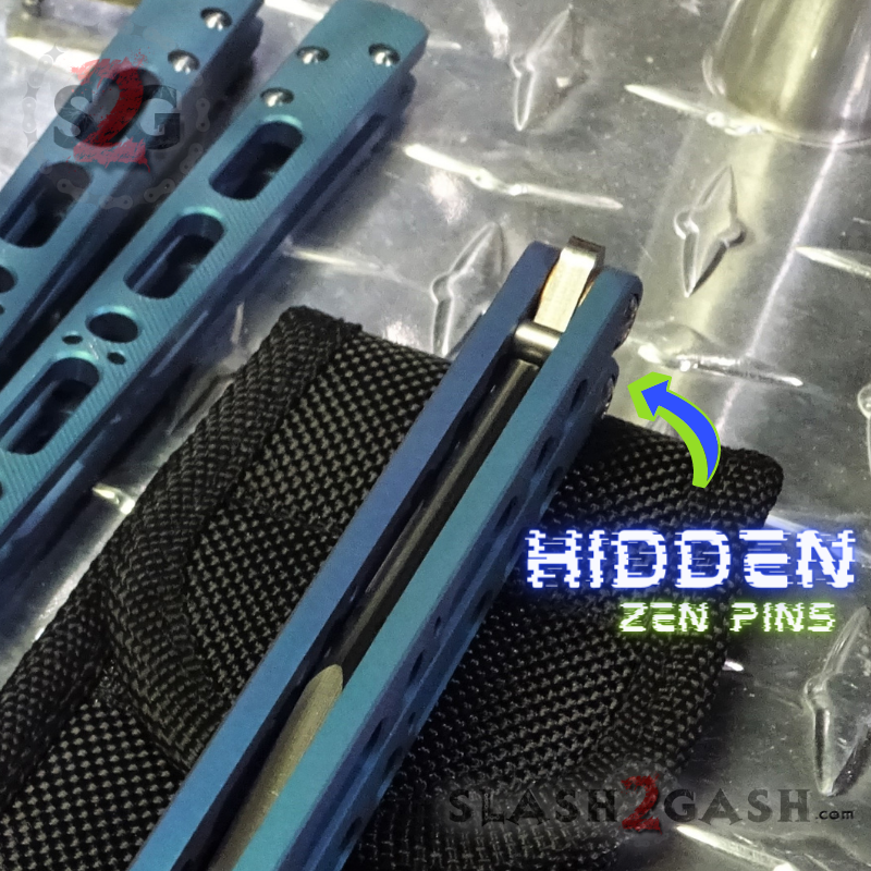 TheONE Butterfly Knife w/ Bushings TITANIUM Balisong - (clone) EX10 ...