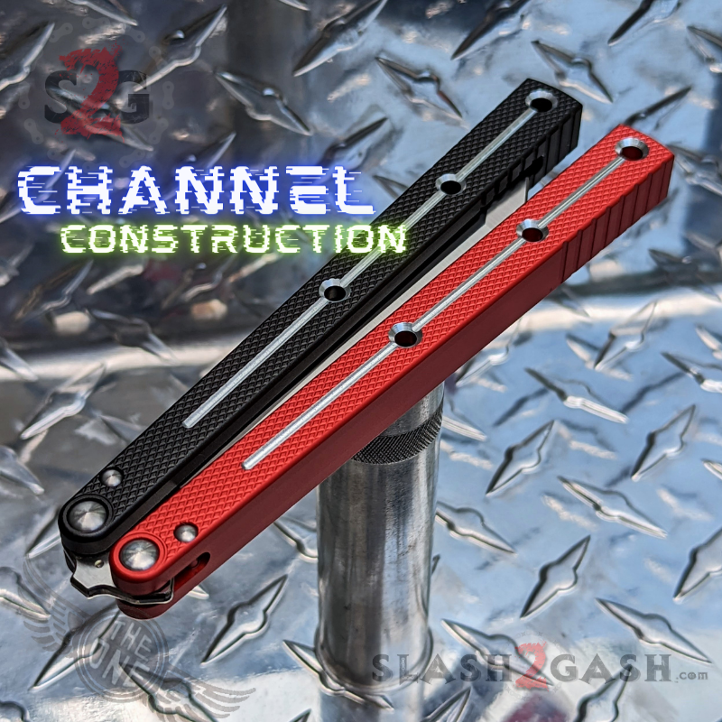 TheONE Channel Balisong KRAKEN Butterfly Knife w/ Zen Pins - (clone ...