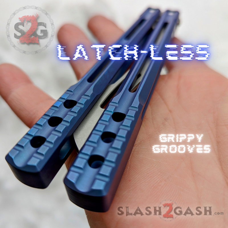 TheONE Channel Balisong TITANIUM Butterfly Knife D2 Orca - (clone ...