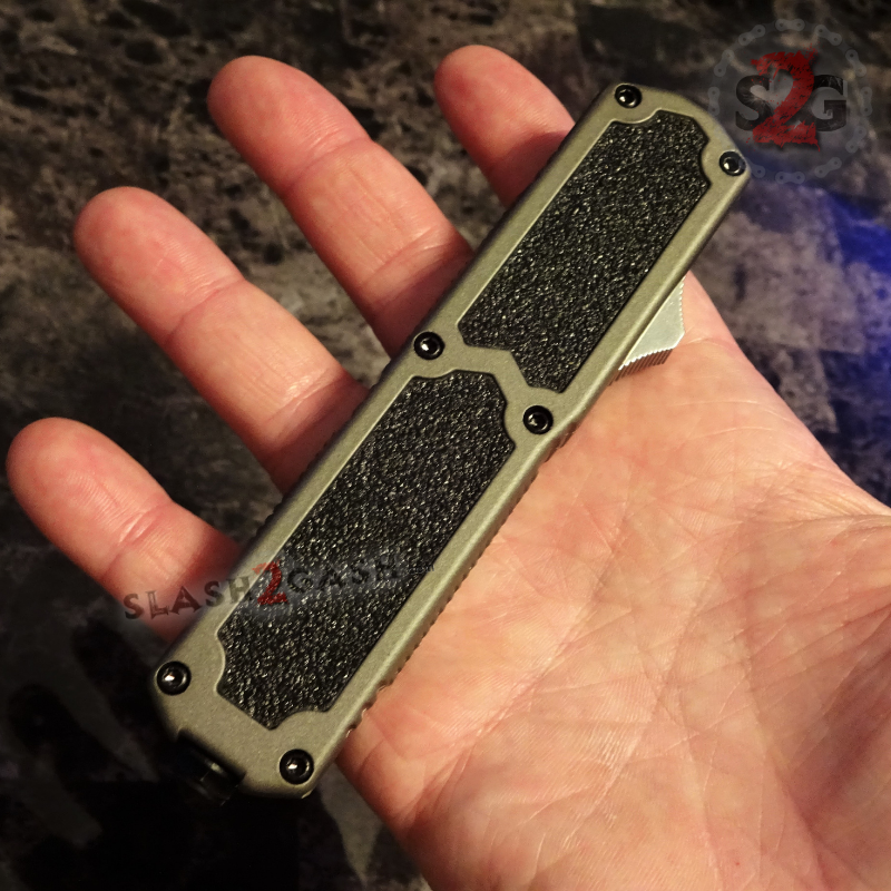 Titan OTF Knife D/A Grey Automatic Switchblade Gray TAIWAN - upgraded ...