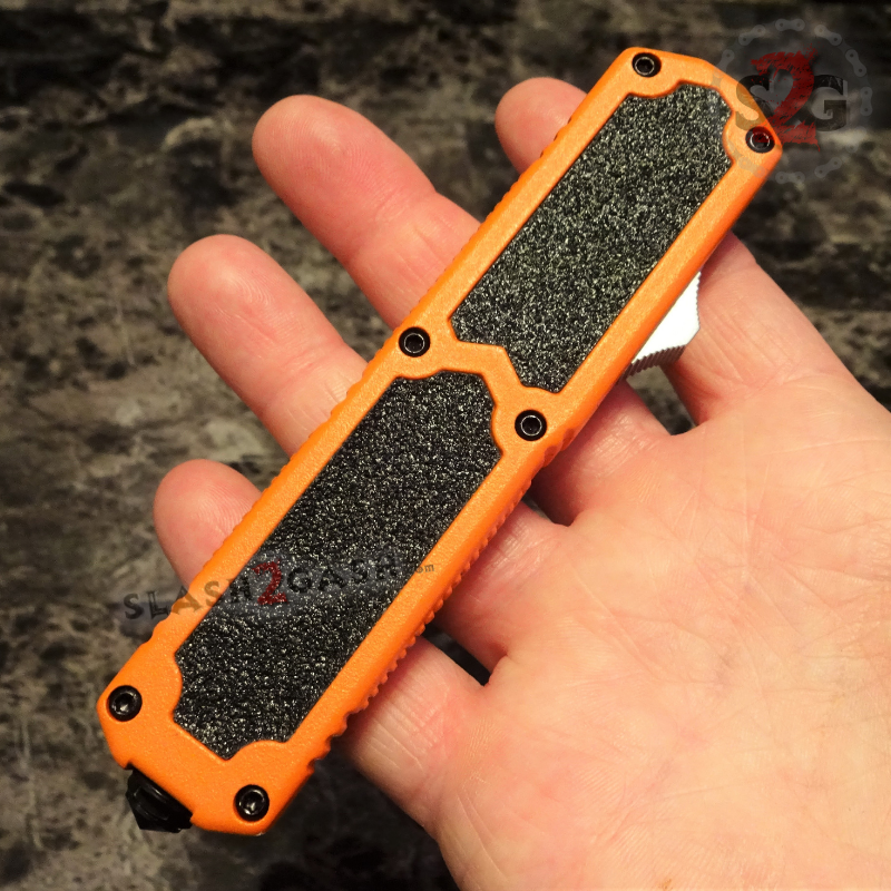 Titan OTF Knife D/A Orange Automatic Switchblade TAIWAN - upgraded ...
