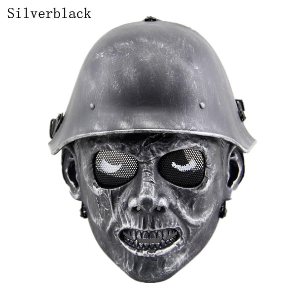 Zombie Soldier Tactical Mask Airsoft Wargame Halloween Full Face Skull ...
