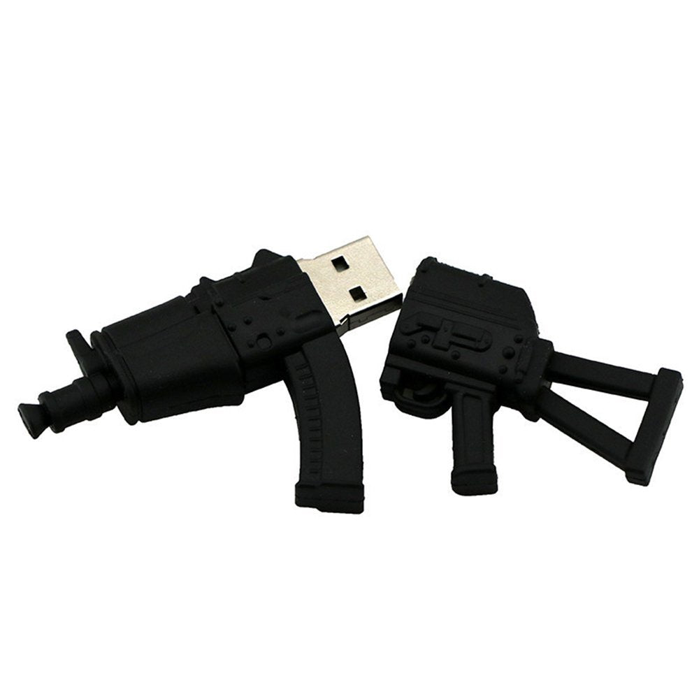 Machine Gun Shaped USB Flash Drive 2.0 Pistol, Rifle, AK, Uzi 16gb / 3 ...