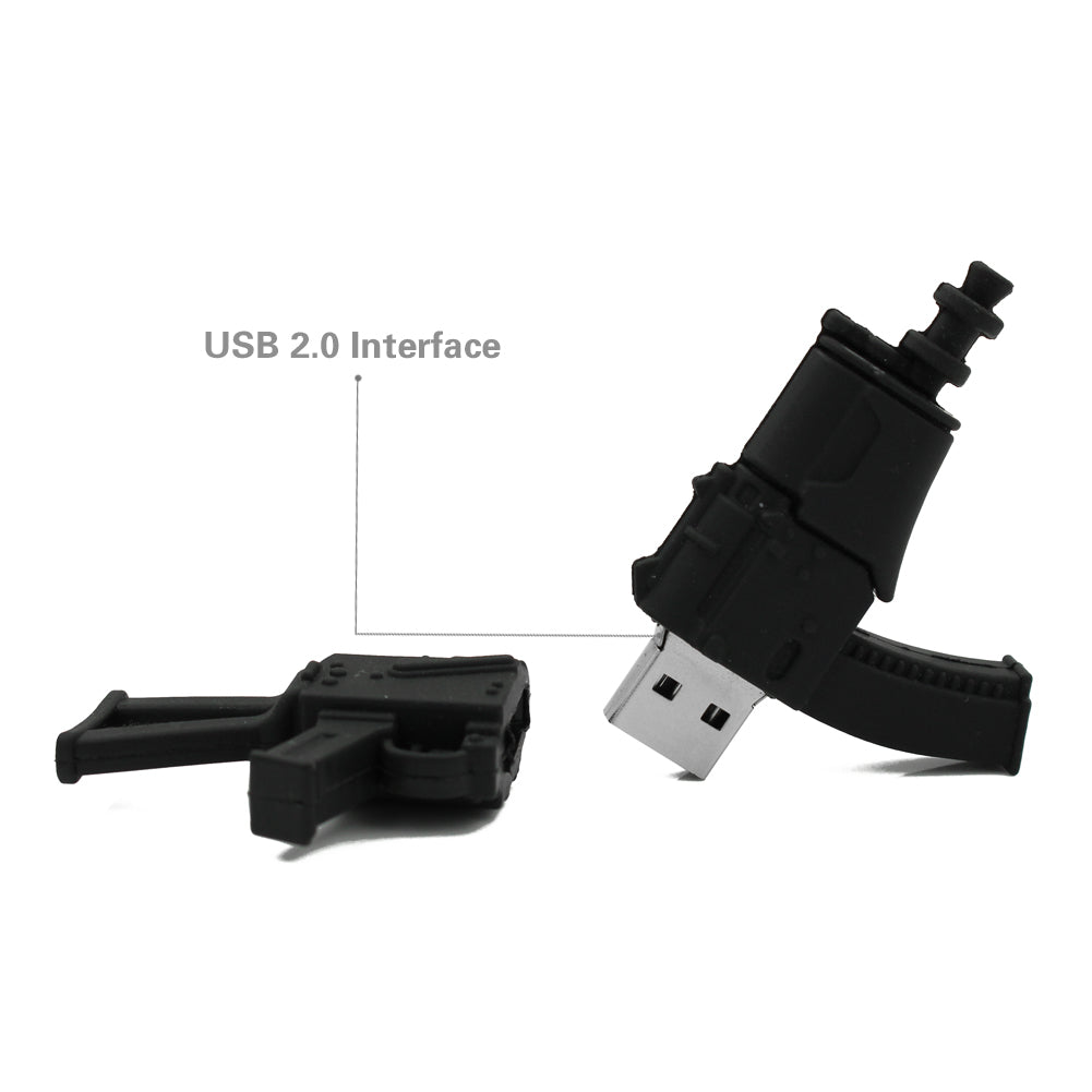 Machine Gun Shaped USB Flash Drive 2.0 Pistol, Rifle, AK, Uzi 16gb / 3 ...