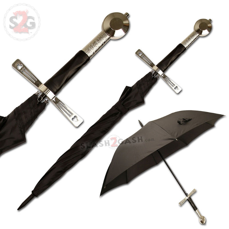 Sword Umbrella - Broadsword Handle Umbrella - Excalibrella – Slash2Gash