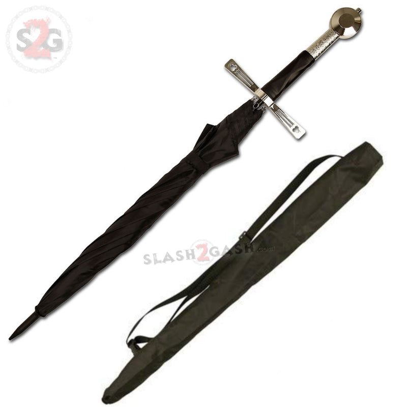 Sword Umbrella - Broadsword Handle Umbrella - Excalibrella – Slash2Gash